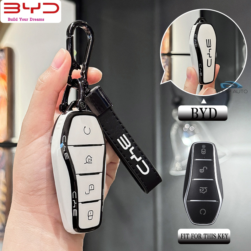 New Design Car Key Cover Holder Keychain Protector For BYD Atto 3 ...