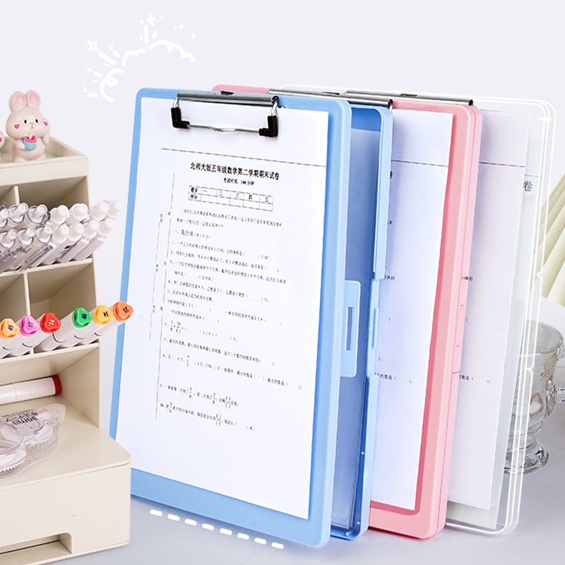 2 IN 1 Multifunctional Clipboard with Storage file storage box ...