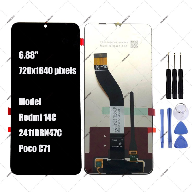 For Xiaomi Redmi 13C 14C Poco C65 C71 LCD Display Touch Screen ...