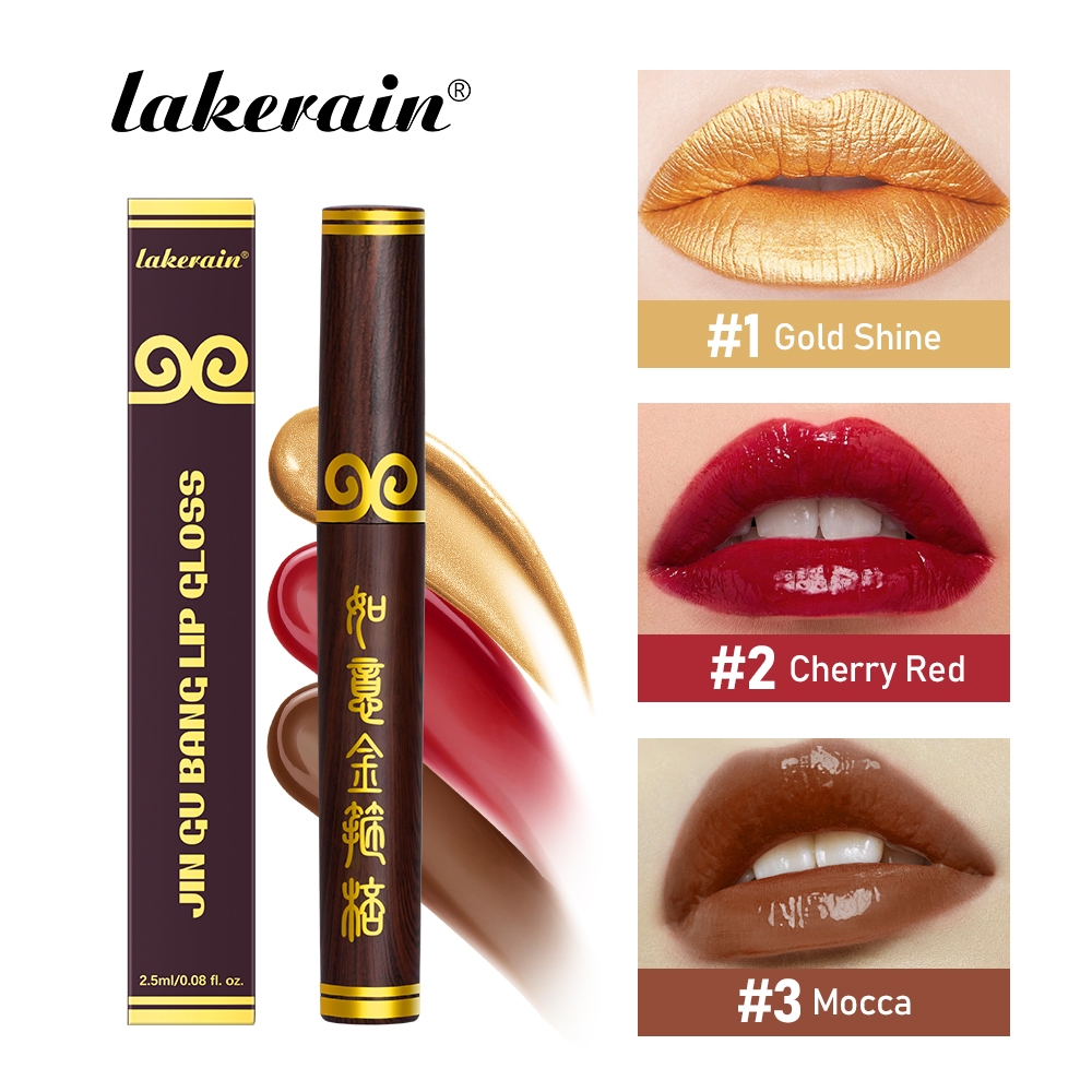 Lakerain Jin Gu Bang Lip Gloss,Hydrating Lip Gloss + Balm Hybrid, Sheer ...
