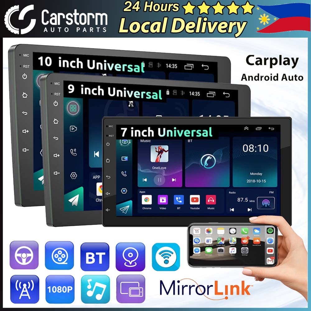 Carstorm Android 12 Car Stereo 2 Din 7"9"10" HD Wifi Mirrorlink Touch ...