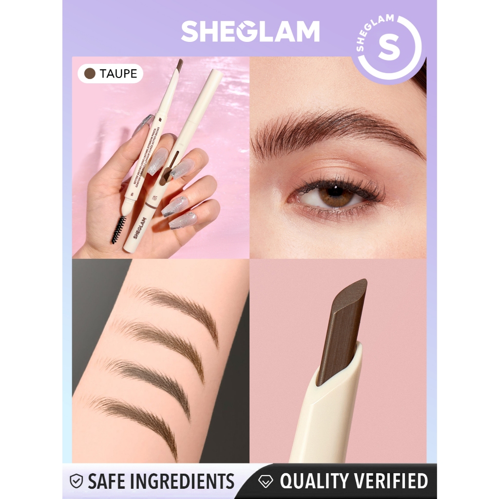 SHEGLAM Eyebrow Pencil Brows Long Lasting Waterproof Eyebrow Pen Easy To Color Silky Smooth ...
