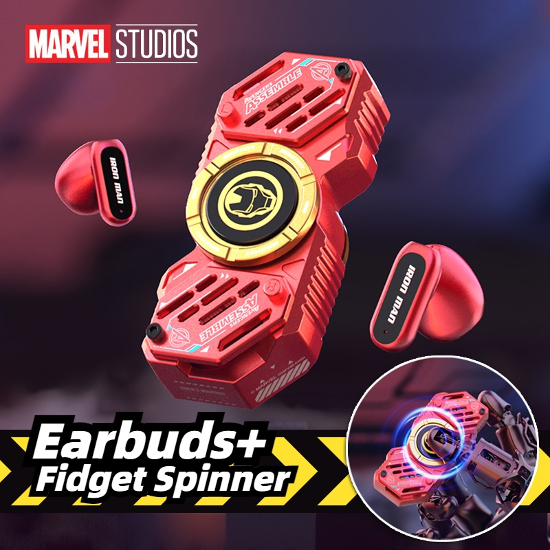 Disney Marvel G11 Mecha Fidget Spinner TWS Earbuds lron Man Wireless ...