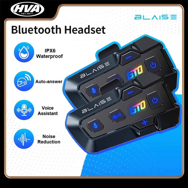 GT0 Helmet Motorcycle Bluetooth Helmet Headset BT5.3 Interphone With ...