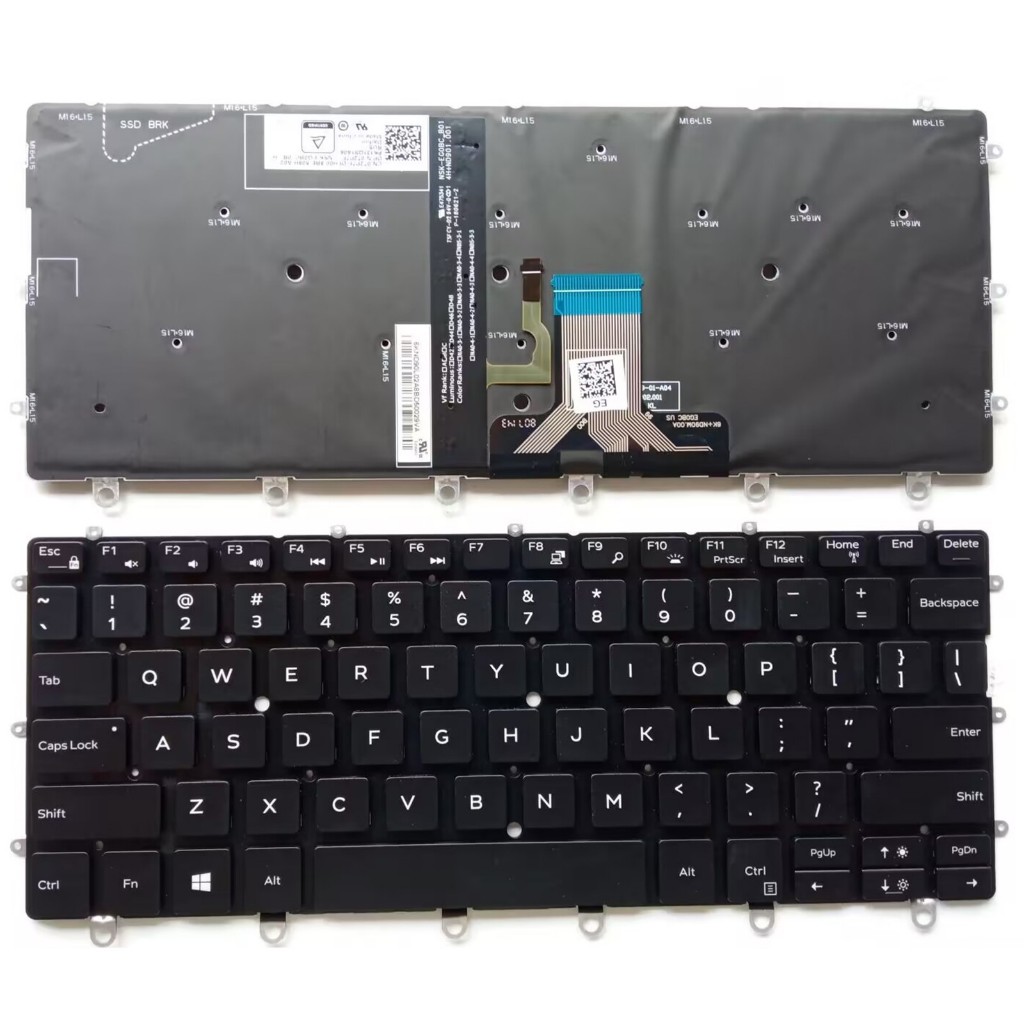 US for Dell XPS 13-9365 2-in-1 P71G P71G001 laptop keyboard | Shopee ...