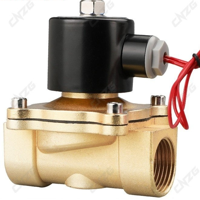 Two Way Brass Electric Solenoid Valve Normally Closed 220v 12v 24v 110v 1/4 3/8 1/2 3/4 For ...
