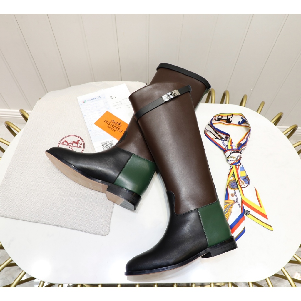Women's boots, classic upgraded boots, fabric all cowhide, pig skin ...
