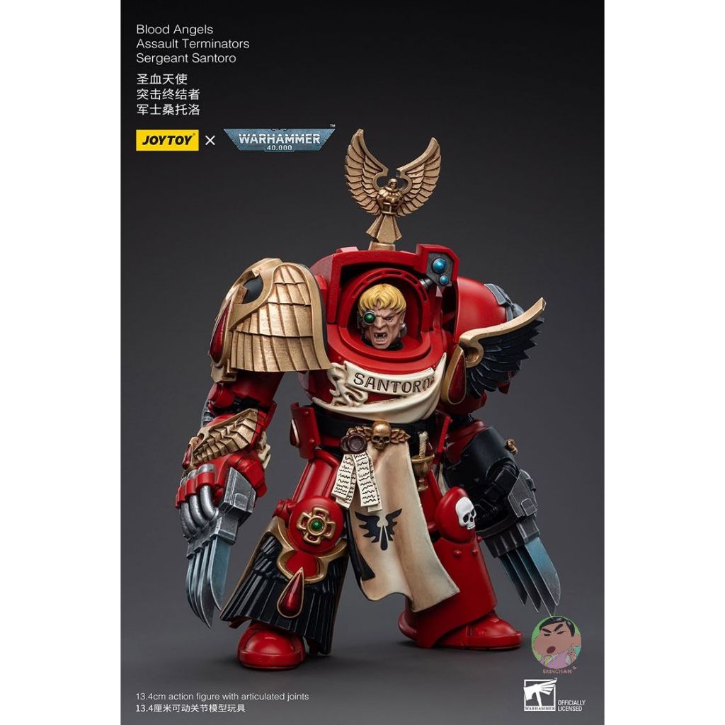 JOYTOY Warhammer 40K Blood Angels Assault Terminators Sergeant Santoro ...