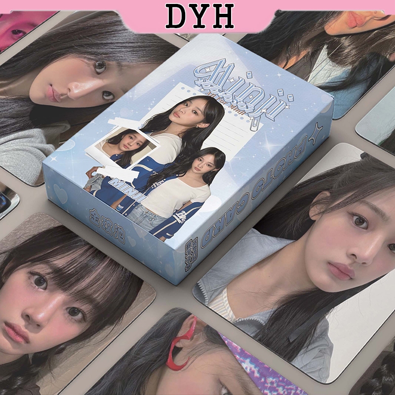 DYH 50pcs/box NewJeans Minji Laser Card Photocards LOMO Card KPOP Album ...