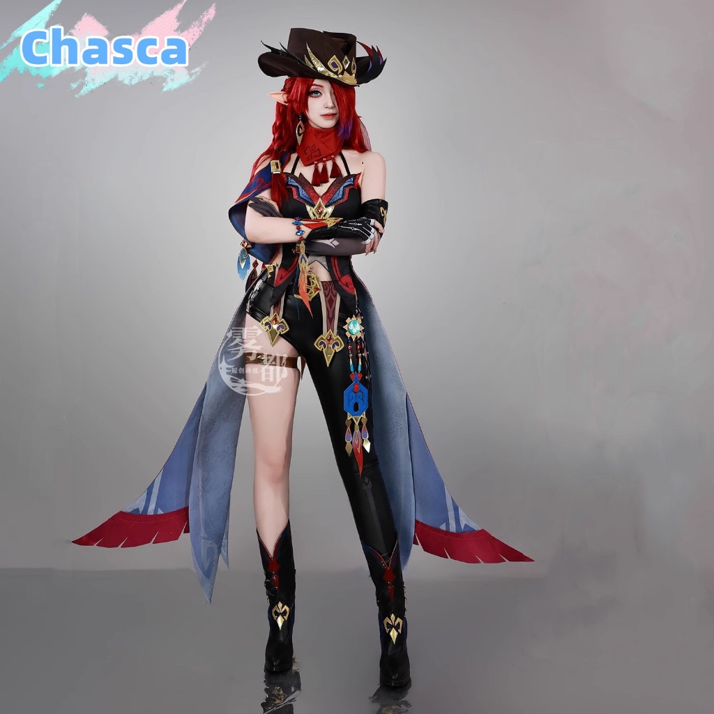 【Ready Stock】WUDU Chasca Cos Costume Genshin Impact Natlan Flower ...