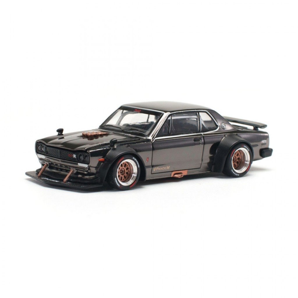 Poprace PR640097 1/64 Nissan Skyline GT-R V8 Drift Hakosuka Dark Chrome ...