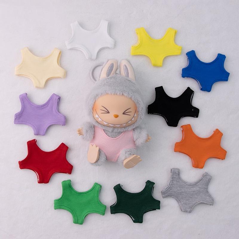 15cm Labubu V2 clothes have a seat vest doll clothing Accessories ...