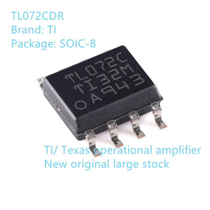 10pcs TL072CDR patch SOIC-8 dual JFET input general operational amplifier chip TL072C | Shopee ...