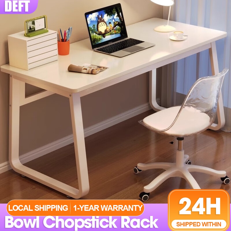 Computer table 80/100/120cm solid wood Computer desk student study desk ...