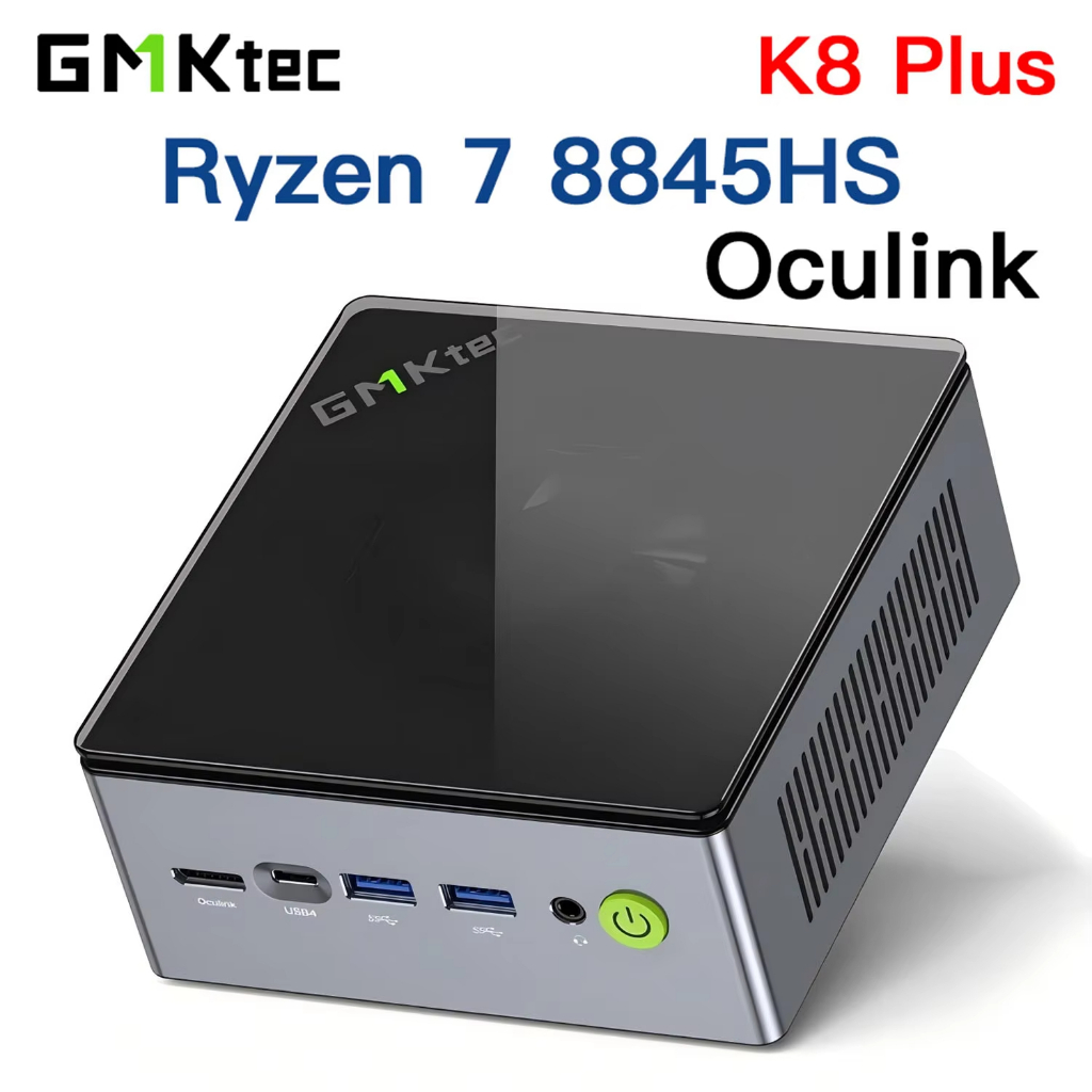GMKtec Mini PC K8 Plus AMD Ryzen 7 8845HS Oculink Windows 11 Pro DDR5 ...