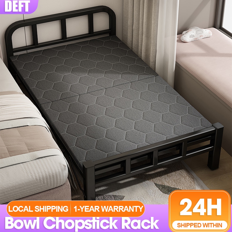 Folding Bed Single bed foldable 90cm bed frame ourdoor portable Double ...