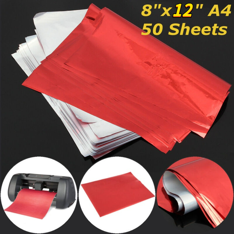 50pcs Hot gold foil Papers A4 Hot Gold Heat Transfer Foil Paper jotting ...