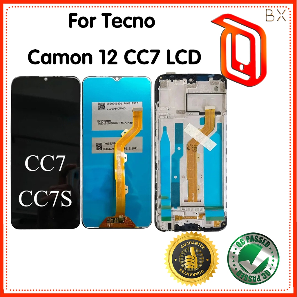 For Tecno Camon 12 CC7 CC7S LCD Display Touch Screen Digitizer Assembly ...