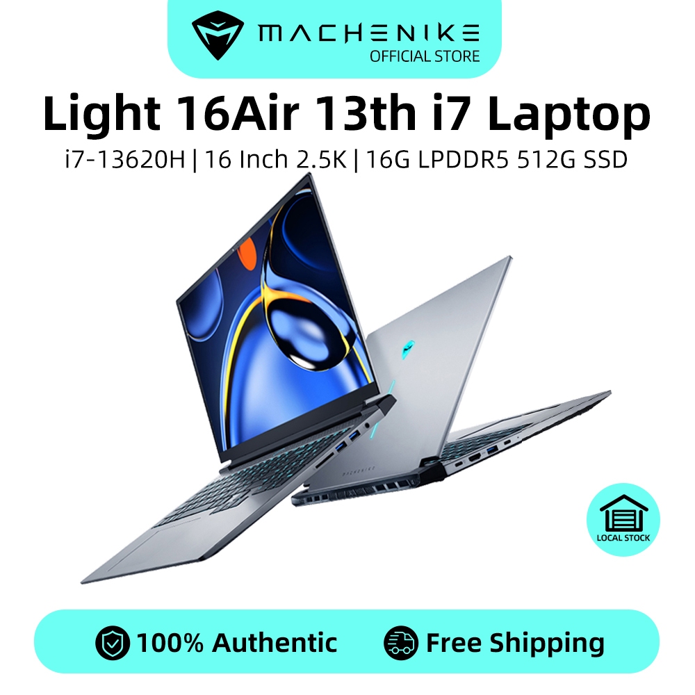 Machenike Light 16Air 13th i7-13620H Laptop, 16 inches 2.5K Screen 100 ...