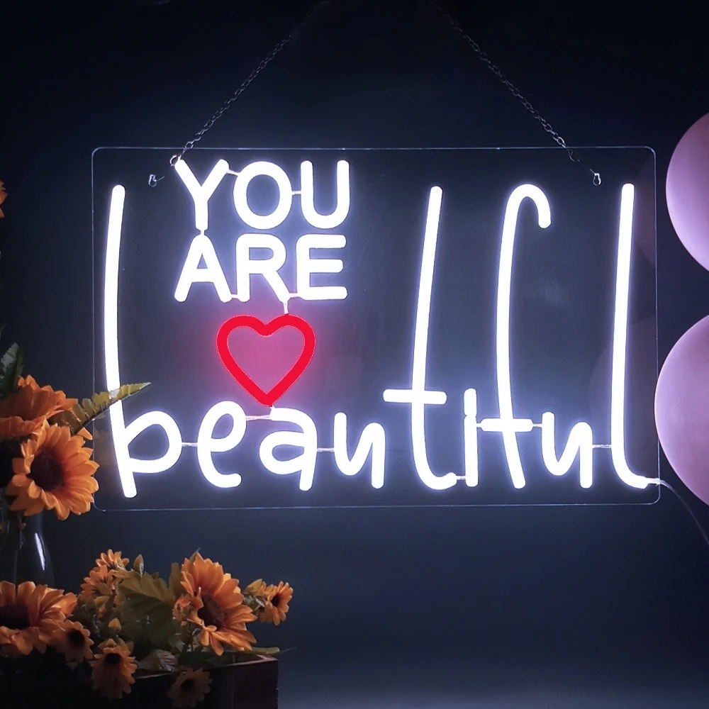 Led Neon Lights You Are Beautiful Neon Sign Will You Marry Me Lights ...