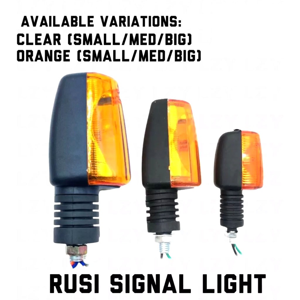 1Pair Rusi Signal Light Turn Light Motorcycle Parts Accessories (Orange ...