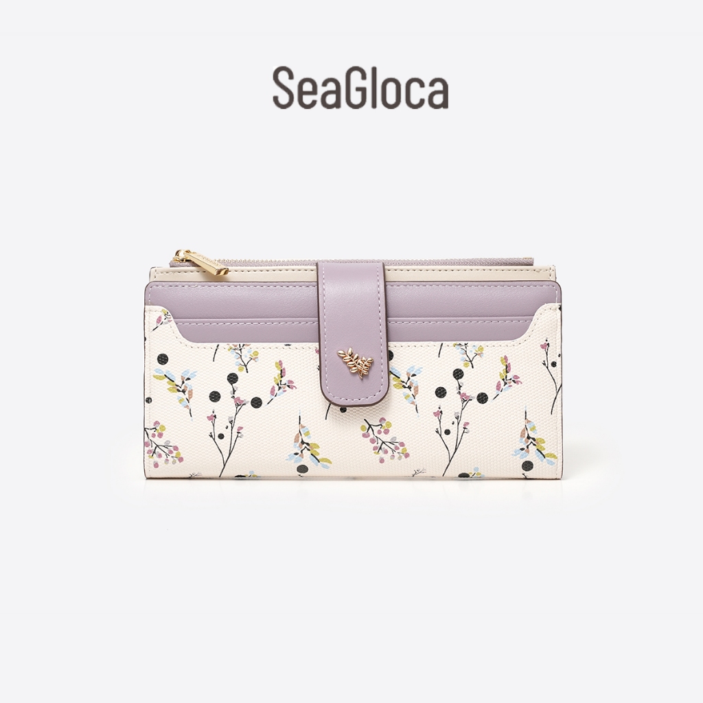SeaGloca New Fashion Niche Simple Classic Print Floral Fresh Zipper ...