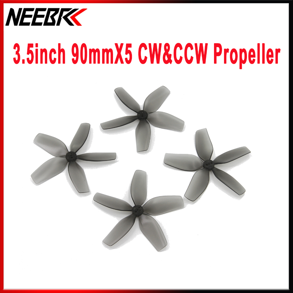 2Pairs NEEBRC DT90MMX5 DT90 5-Blade 90mm 3.5inch FPV Propeller For FPV ...