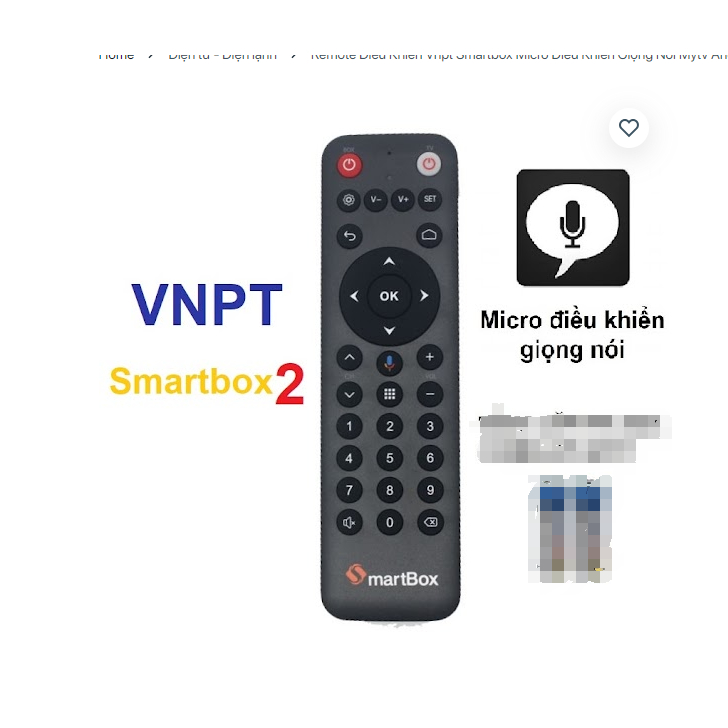 Remote Control Vnpt S martbox Micro Voice Control Mytv Android Smart Box Cheapest October 2024 ...