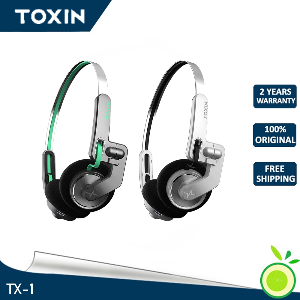 TOXIN TX-1 Retro Bluetooth headset Wireless noise cancelling sports ...