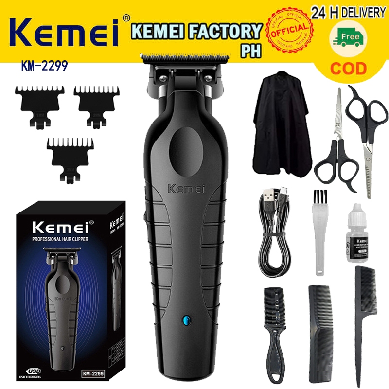 Kemei Hair Clipper Rechargeable Cordless Electric Barber USB Rechargeable Barber Trimmer ...