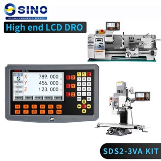 SINO SDS2-3VA 3 Axis Milling Lathe Grinder LCD DRO Digital Readout Display Counter For Linear ...