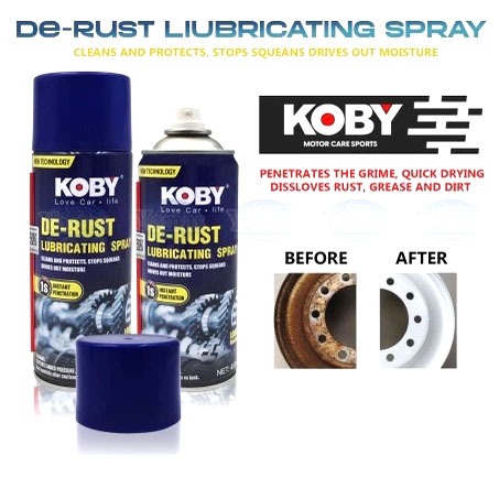 KOBY DE-RUST LUBRICATING SPRAY | Shopee Philippines