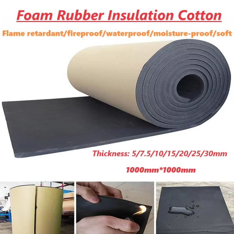 Foam Rubber Insulation Cotton B1Grade Fireproof Flame Retardant Pipe ...