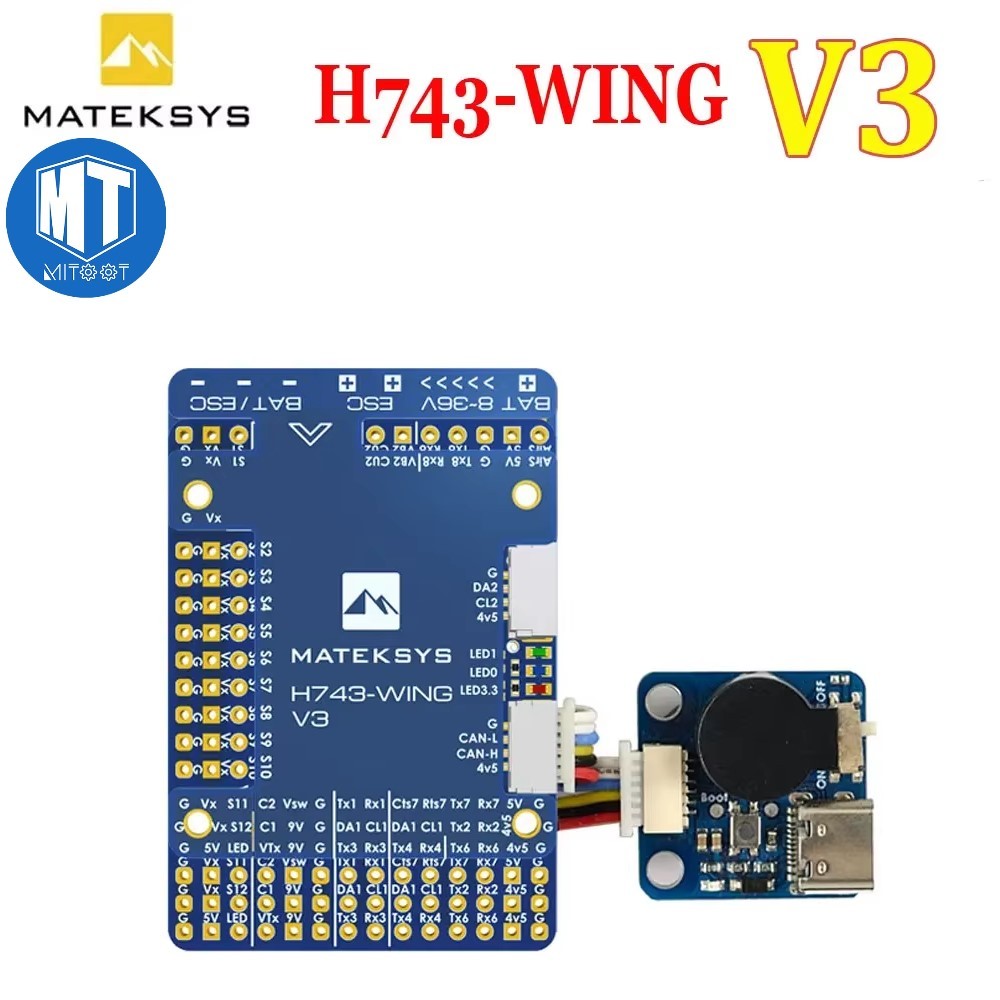 Matek H743-WING V3 STM32H743VIT6 Built-in OSD Support Dual Camera INAV ...