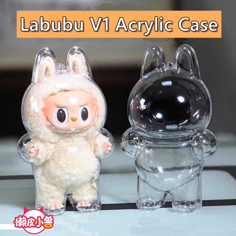 Labubu V1 Exciting Macarone Protective Acrylic Case, Transparent ...