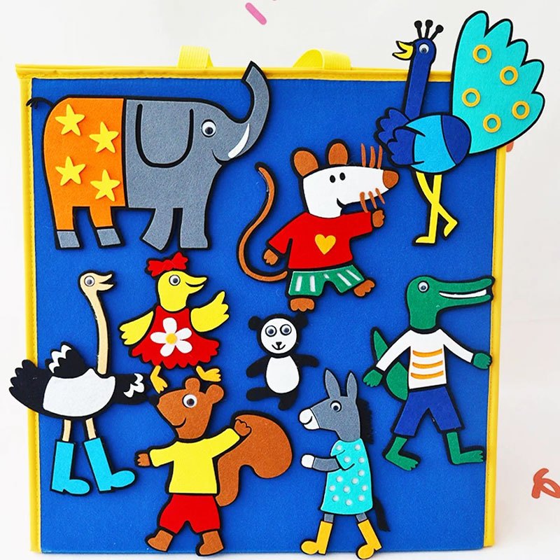 Maisy goes to kindergarten Mouse Bobo Picture Book Story Felt Early ...