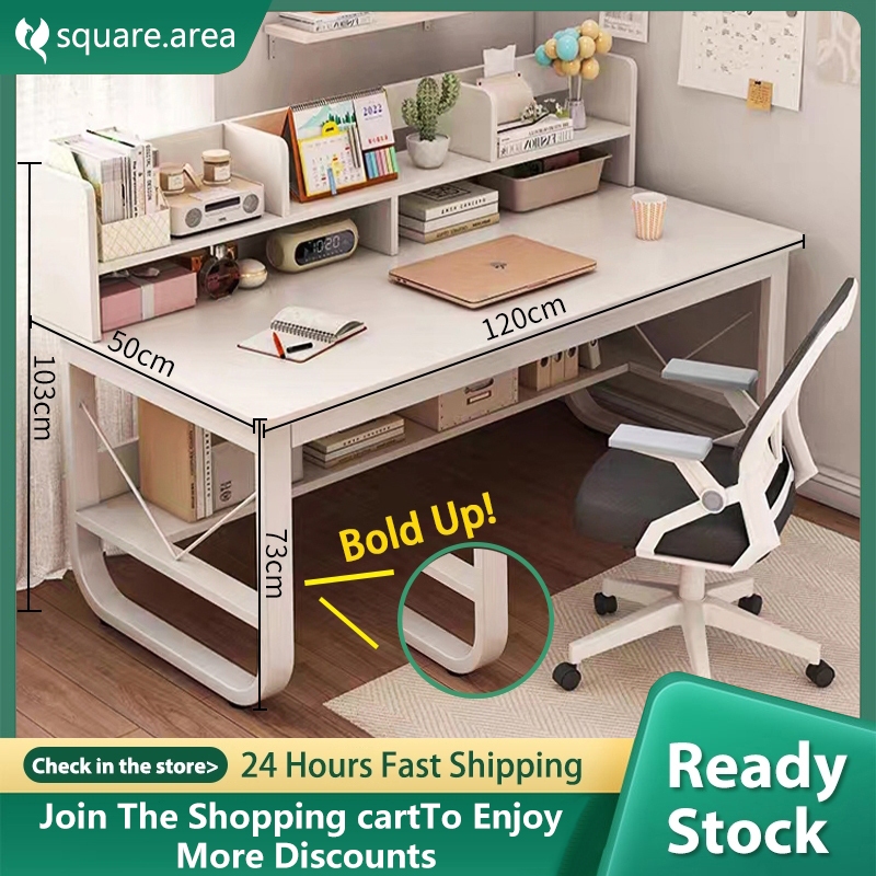 【80% Off Clearance Sale】⚡120CM Study Table Desk Bookcase Bookshelf ...