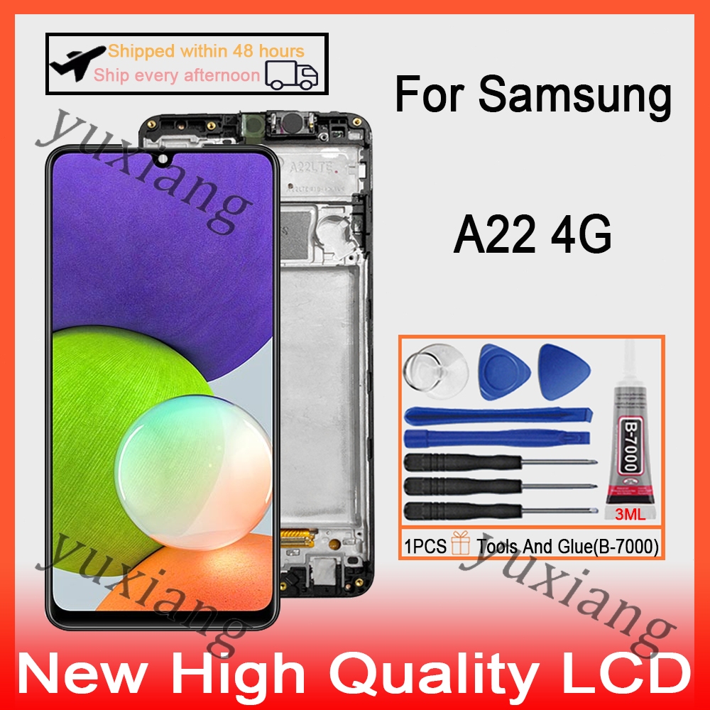 AMOLED TFT Samsung Galaxy A22 4G LCD Display Touch Screen Replacement ...