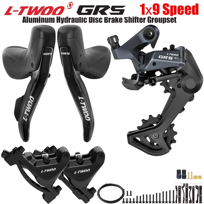 LTWOO-GR5 1x9 Speed Aluminum Alloy Hydraulic Disc BrakeGravel Bike Groupset Without Damping Rear ...