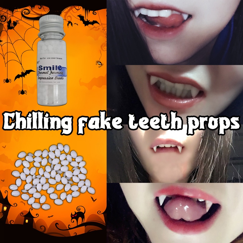 Safe and harmless BS Vampire Teeth Fangs Dentures Props False Teeth ...