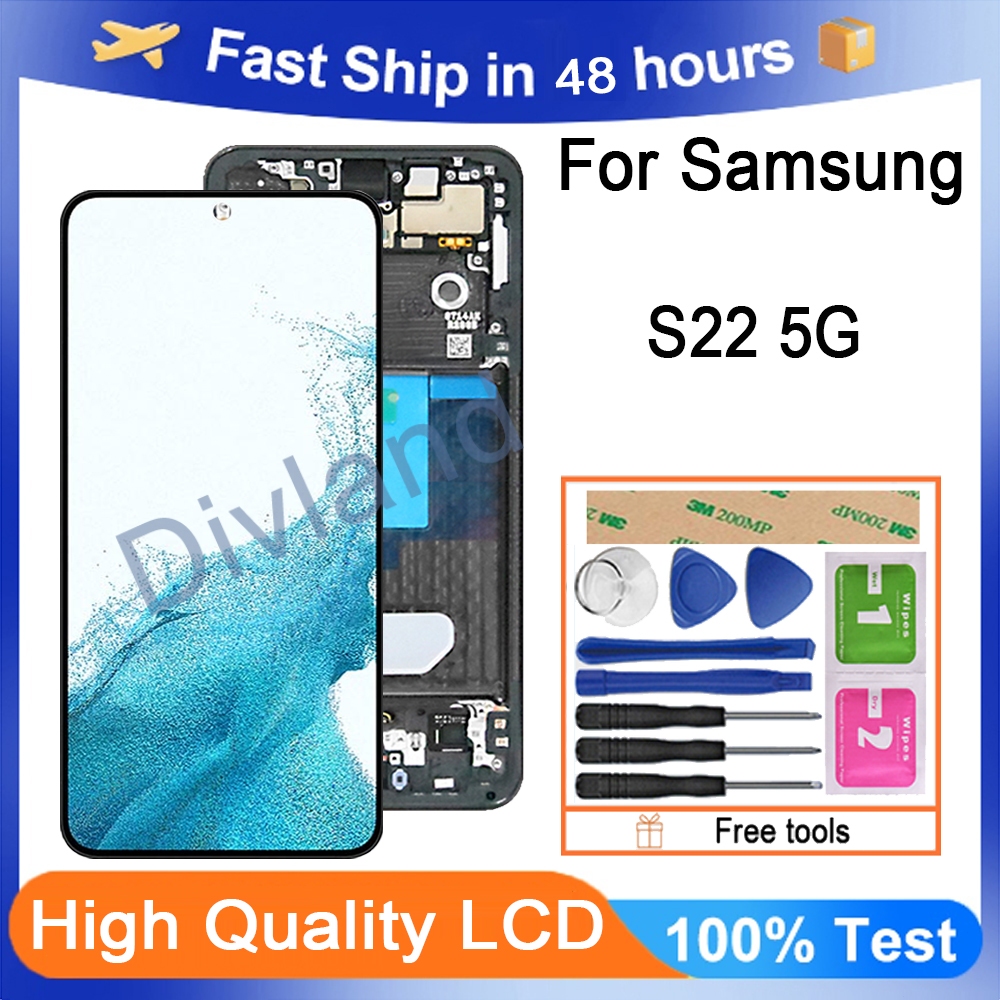 AMOLED OLED TFT For Samsung Galaxy S22 5G LCD Display Touch Screen With ...