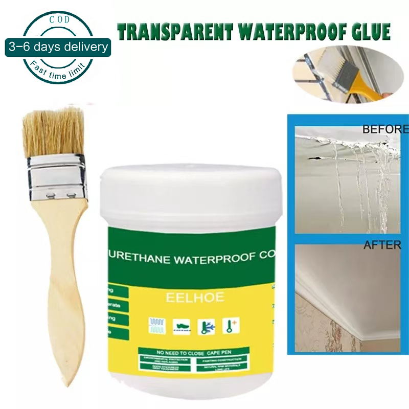 Transparent Sealant Paste Waterproof Glue Brush Sealer Paste ...