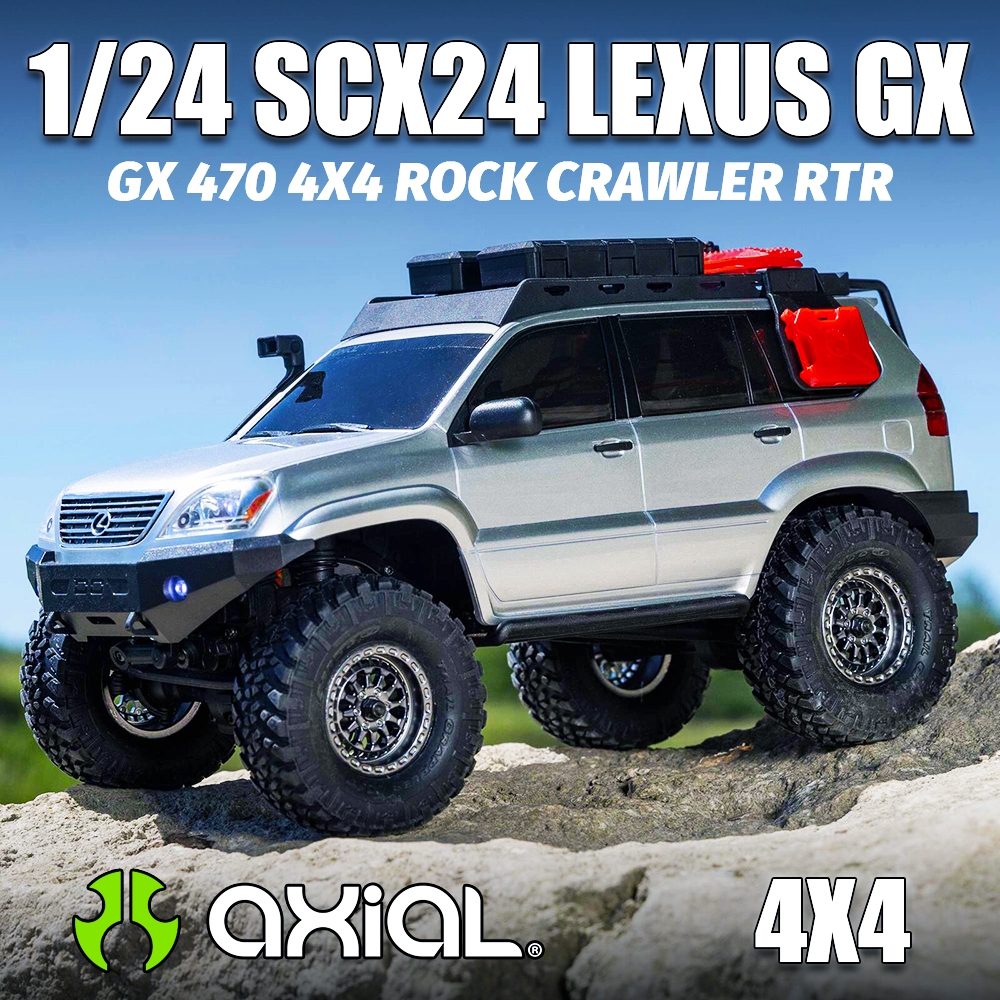 Axial SCX24 Lexus GX 470 4X4 RTR 1/24 Rock Crawler RC Electric Remote ...