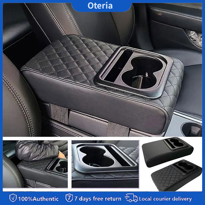 Auto Center Console Armrest Pillow Arm Rest Cover Memory Foam Car ...