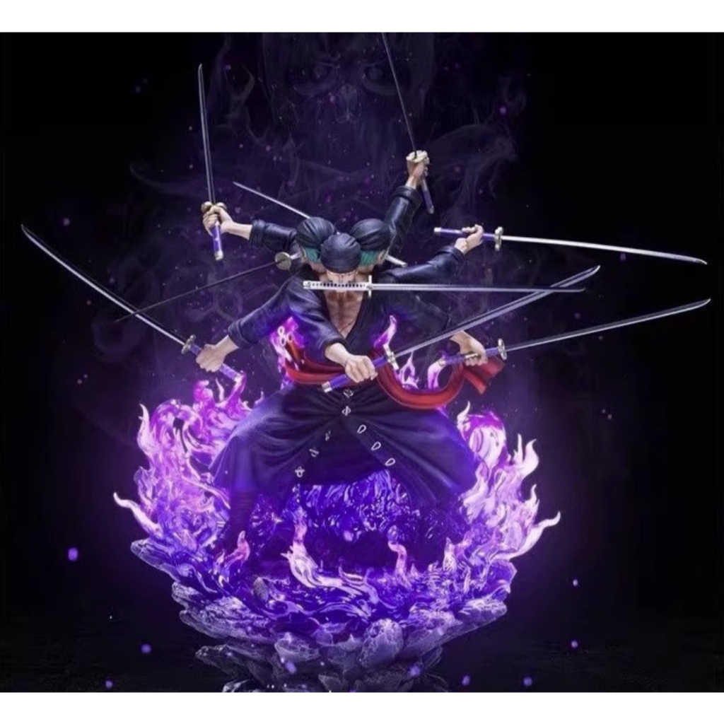 One Piece Wano Country Demon Island Asura Nine Swords Flow Three Heads ...