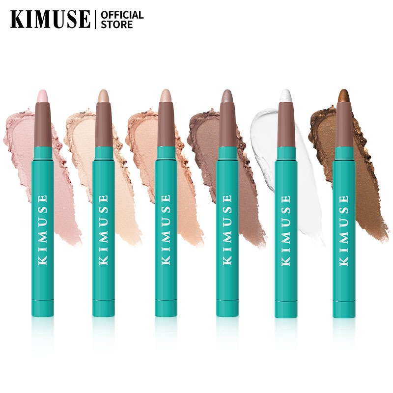 KIMUSE 2PCS Shimmer Eyeshadow Stick Duo Eye Brightener Pencil Eye ...