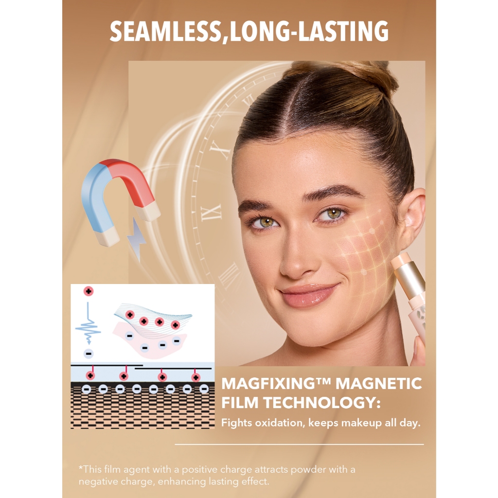 SHEGLAM Skin Magnet High Coverage Foundation Stick Sample(ONLY 3g)-Long ...