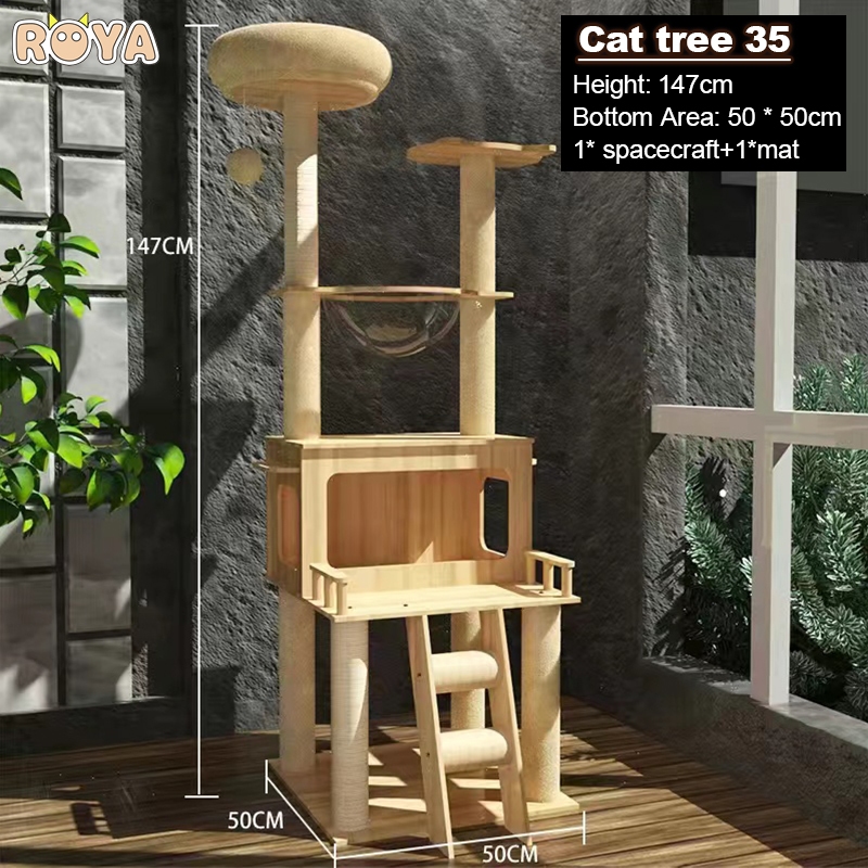 Roya cat condo Cat Tree Cat Climbing Space Module Cat House | Shopee ...