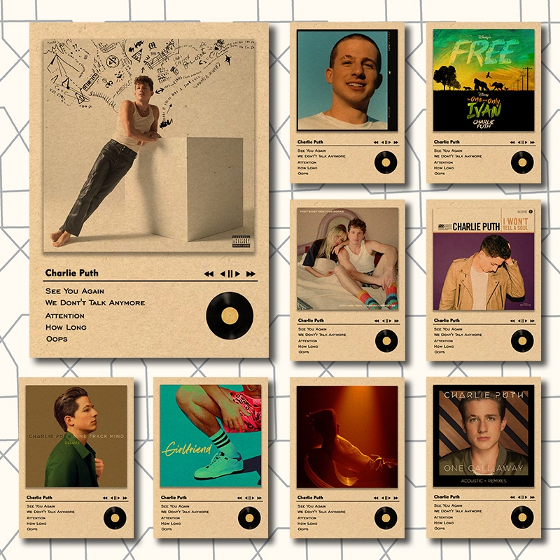 Charlie Puth Posters Hot Music Album Star Poster Rock Poster Hip Hop ...