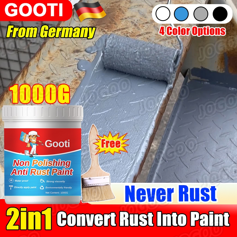 No Need to Polish 2 in 1 Rust Converter Anti Rust Paint for Metal 1000G ...